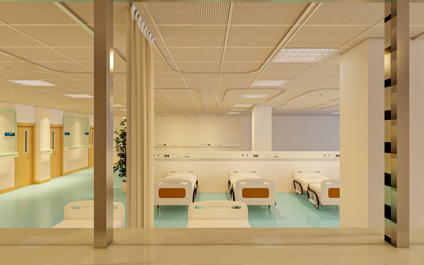 Hospital Ward Model - TurboSquid 2519121