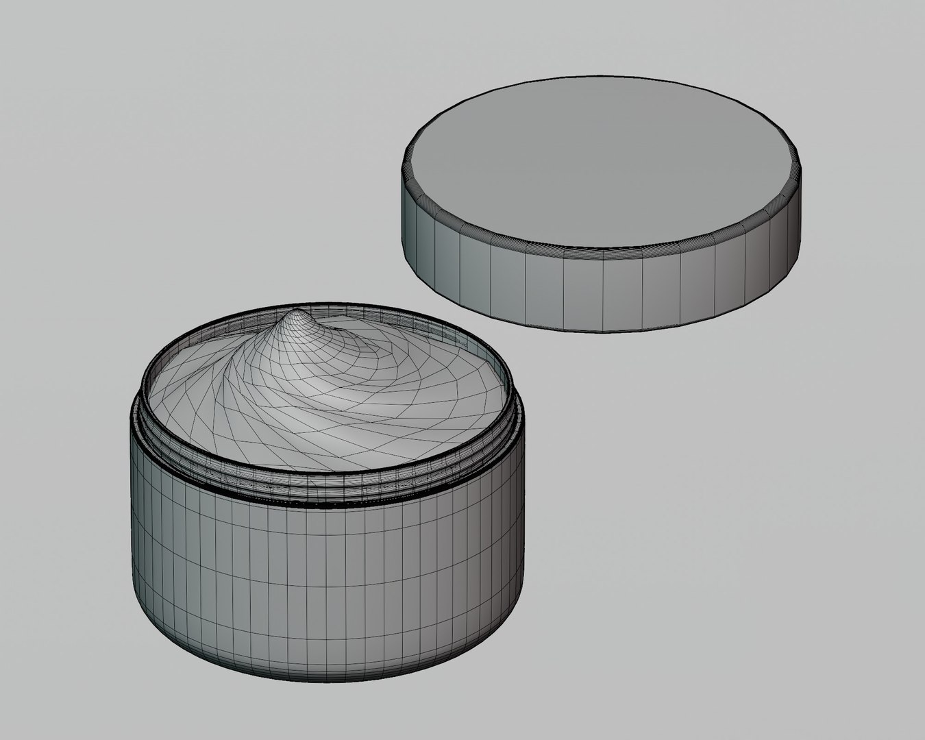 3D Cosmetics Cream Jar Model - TurboSquid 2125555