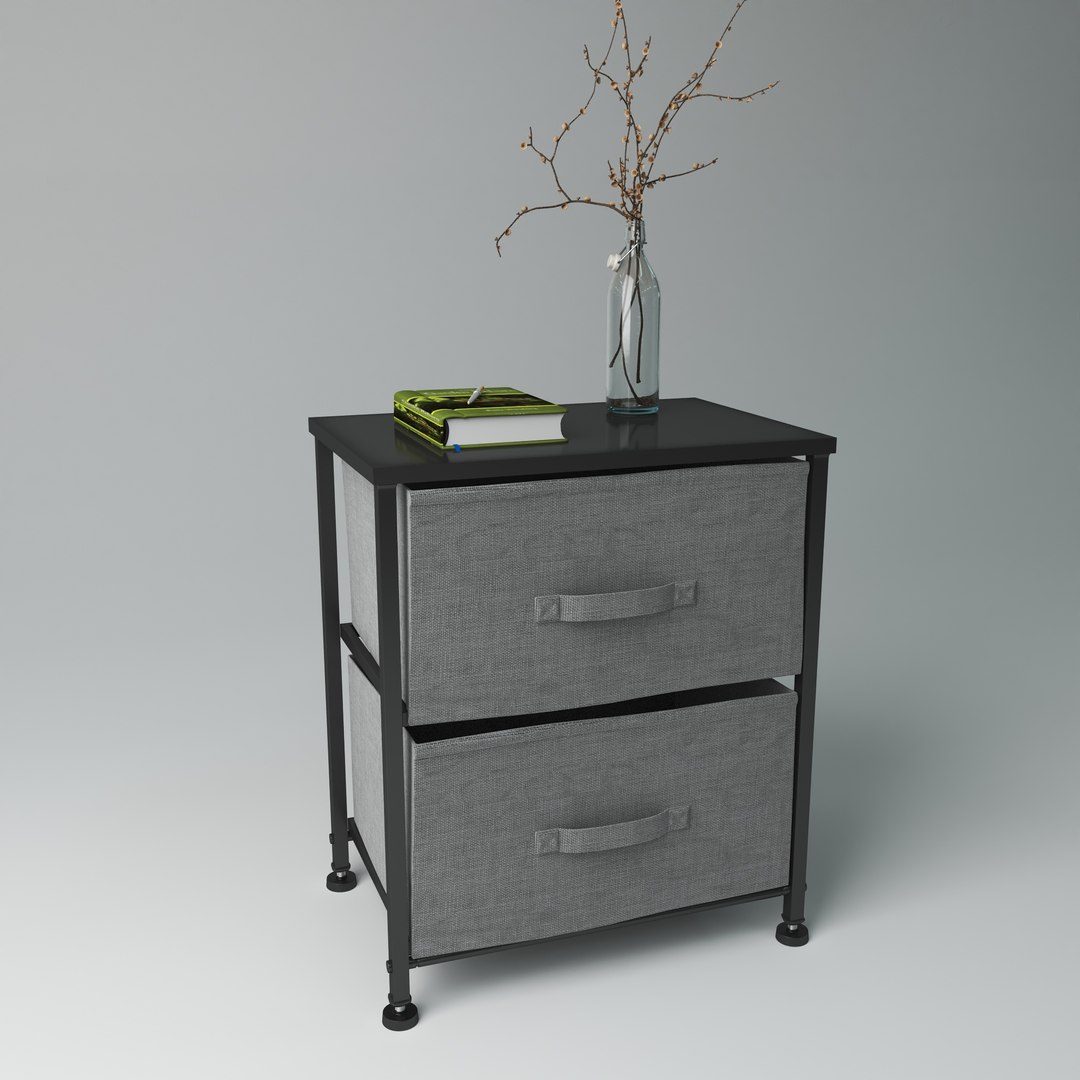 Bedside table model - TurboSquid 1543242