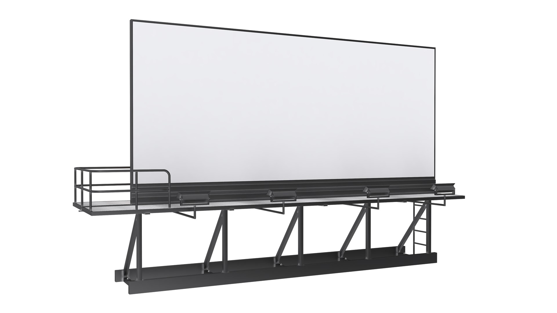 3D Outdoor Advertising Billboard Model - TurboSquid 2245733