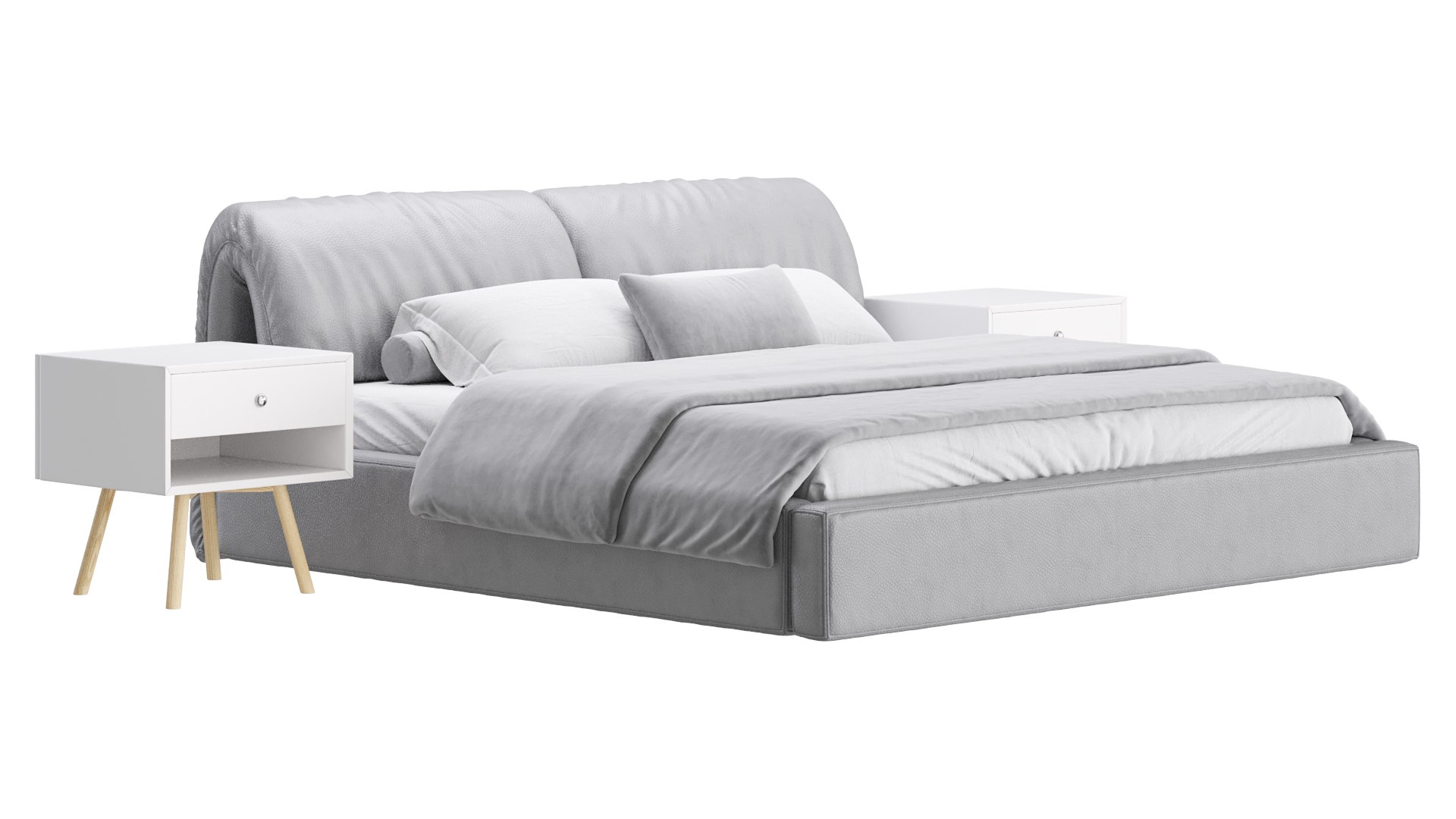 Brown Genuine Bed 3D Model - TurboSquid 2190191