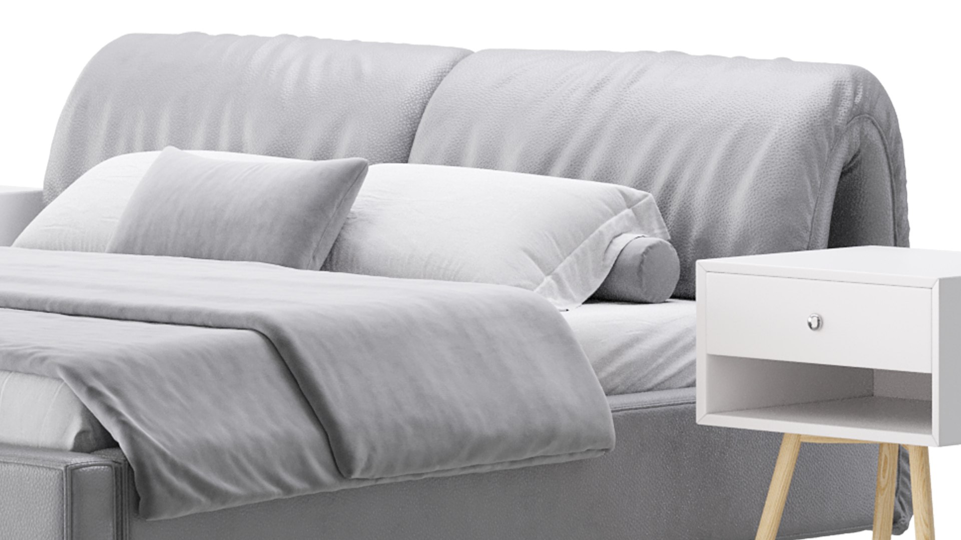 Brown Genuine Bed 3D Model - TurboSquid 2190191