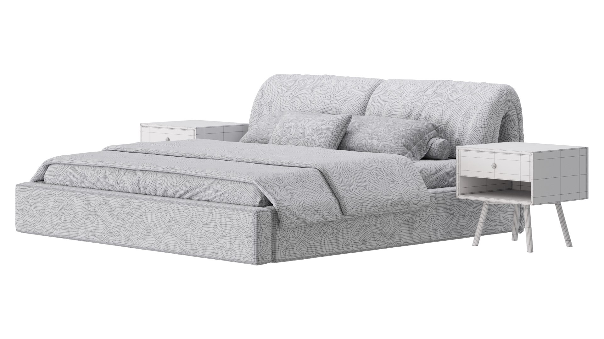 Brown Genuine Bed 3D Model - TurboSquid 2190191