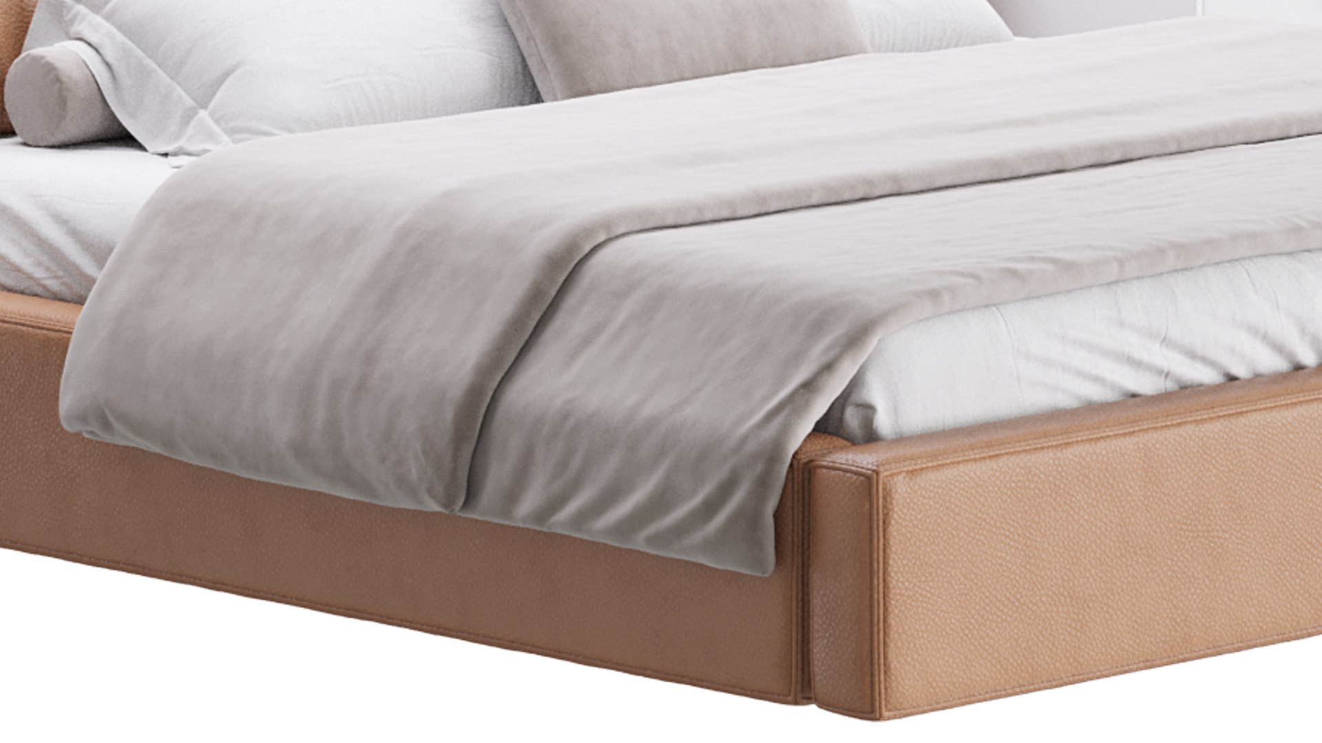 Brown Genuine Bed 3D Model - TurboSquid 2190191