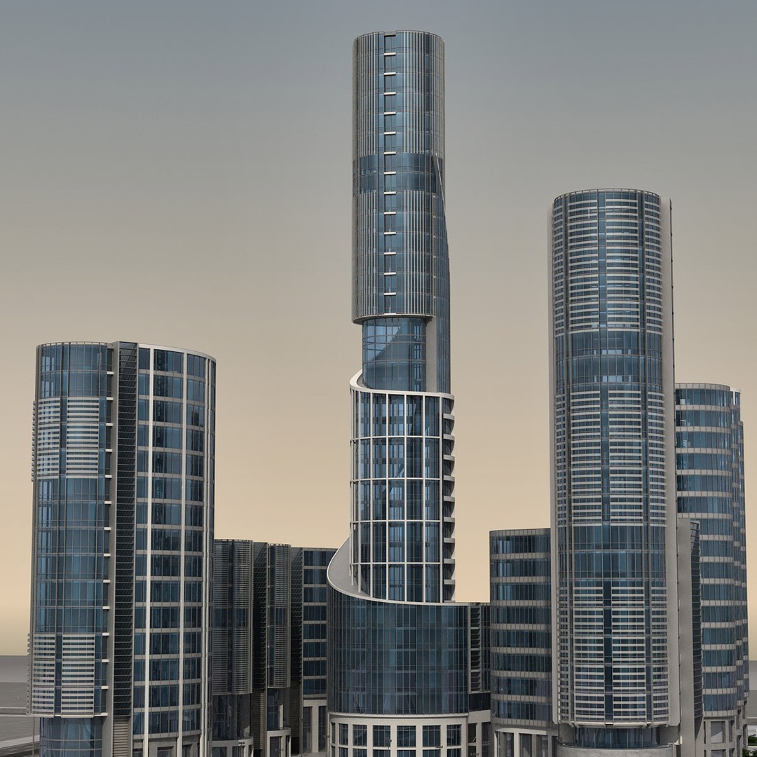 3d Model Modern City Buildings