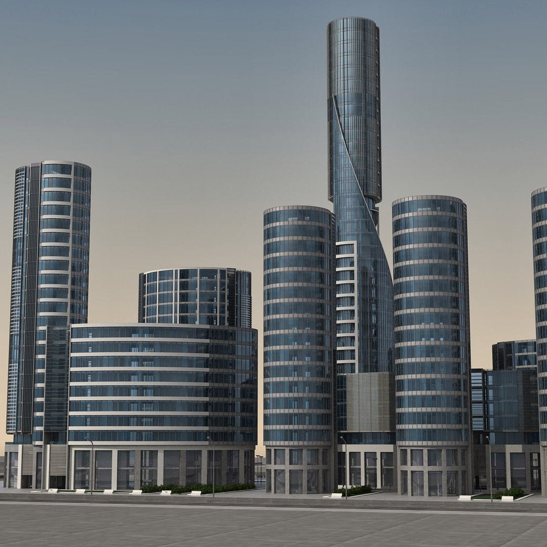 3d Model Modern City Buildings
