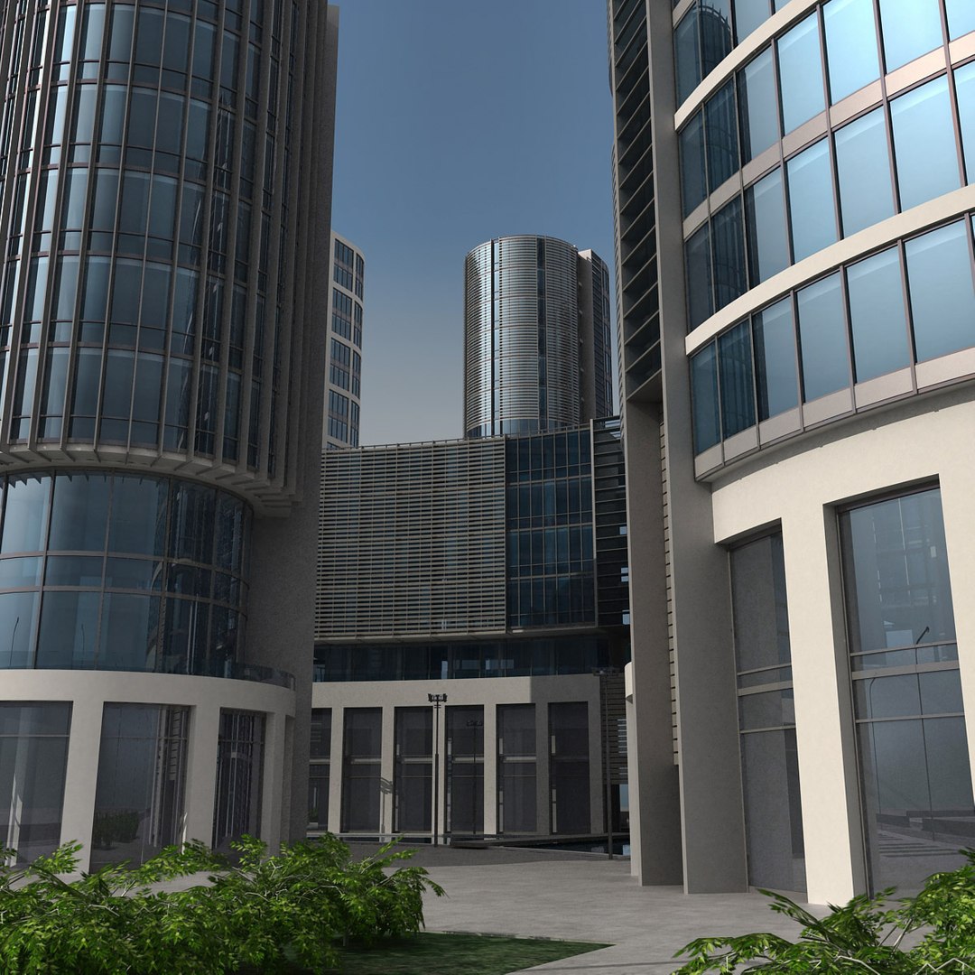 3d Model Modern City Buildings