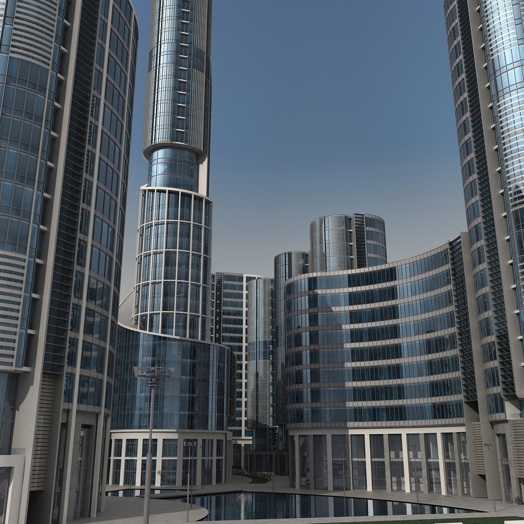 3d Model Modern City Buildings