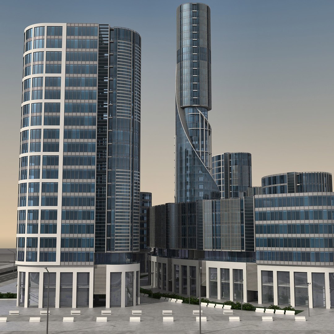 3d Model Modern City Buildings