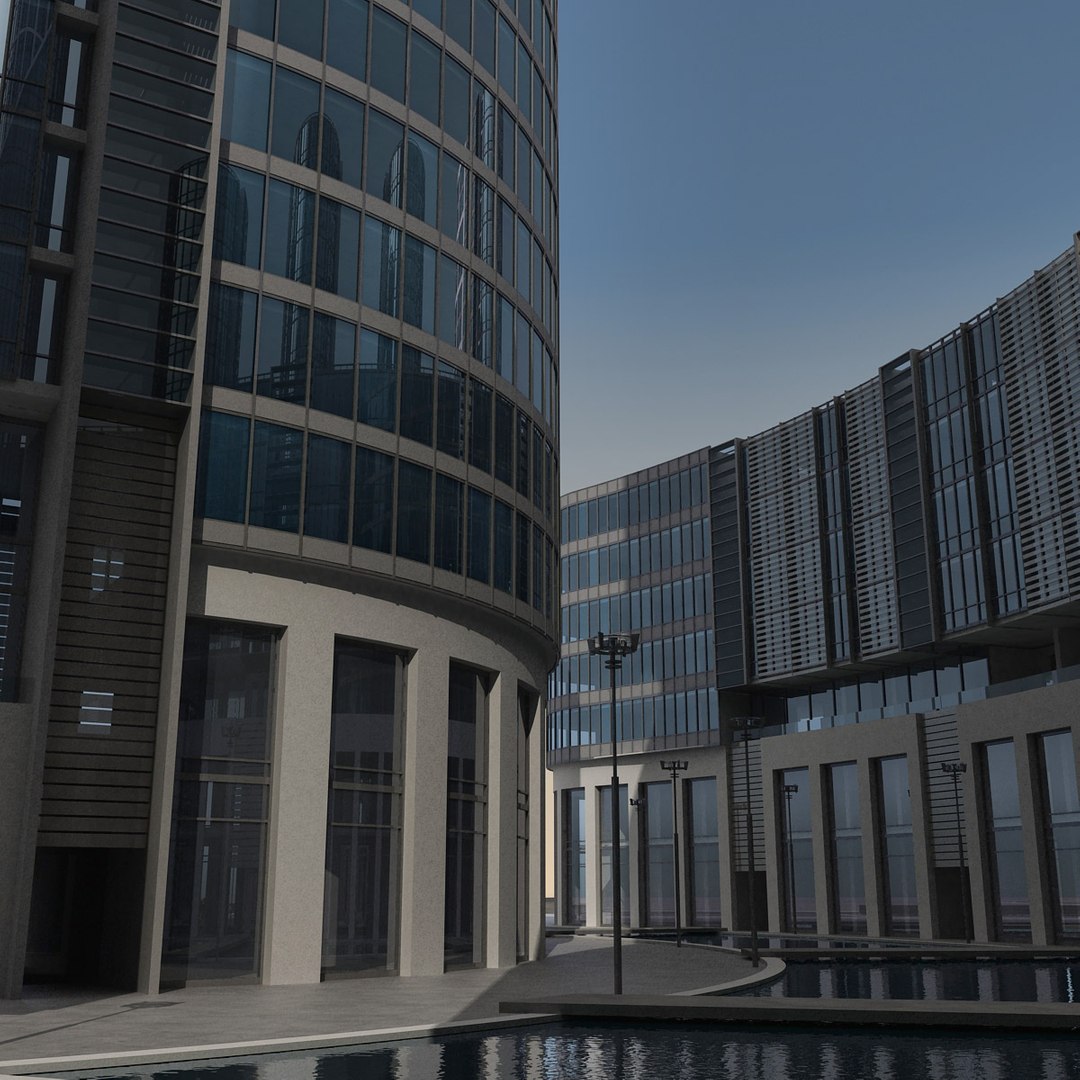 3d Model Modern City Buildings