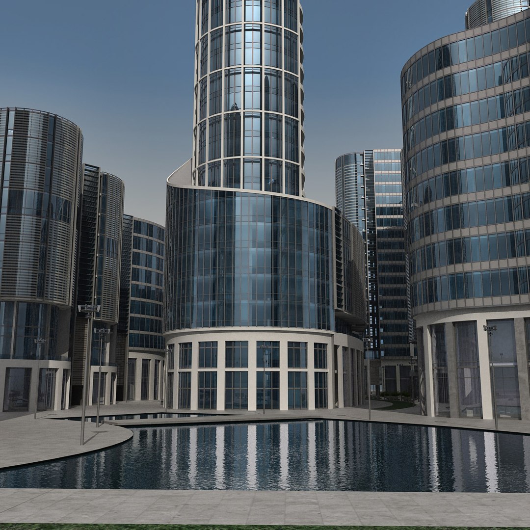 3d Model Modern City Buildings