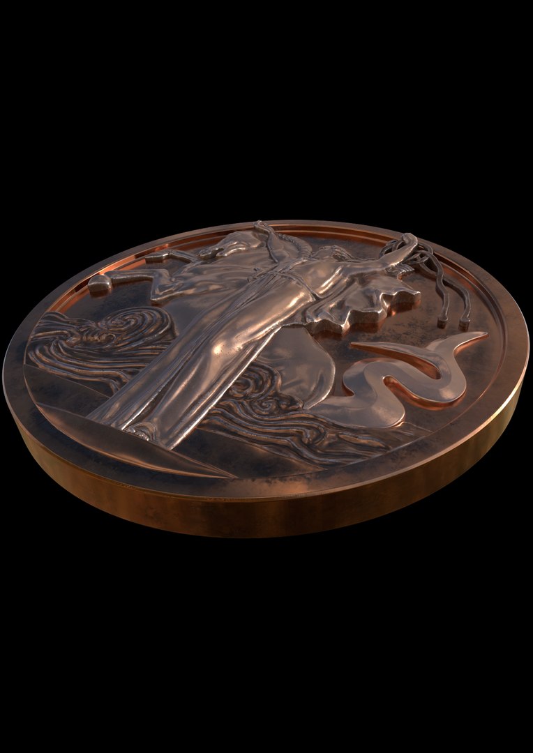 3D Medal Model - TurboSquid 2129157