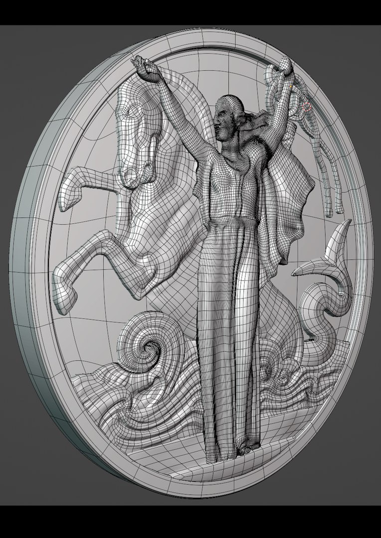 3D Medal Model - TurboSquid 2129157