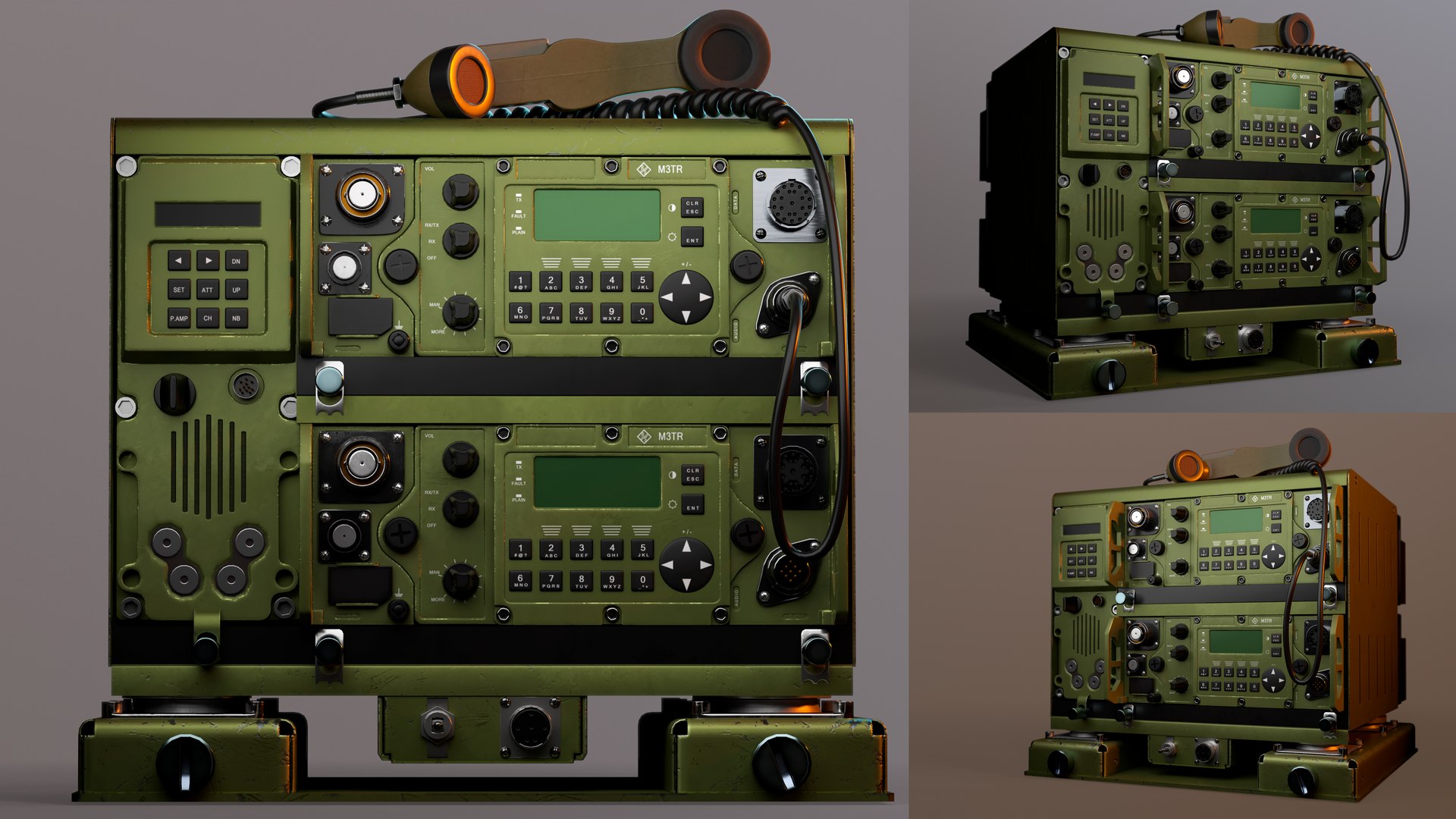 3D Tactical Radio Communication Device - TurboSquid 2210519