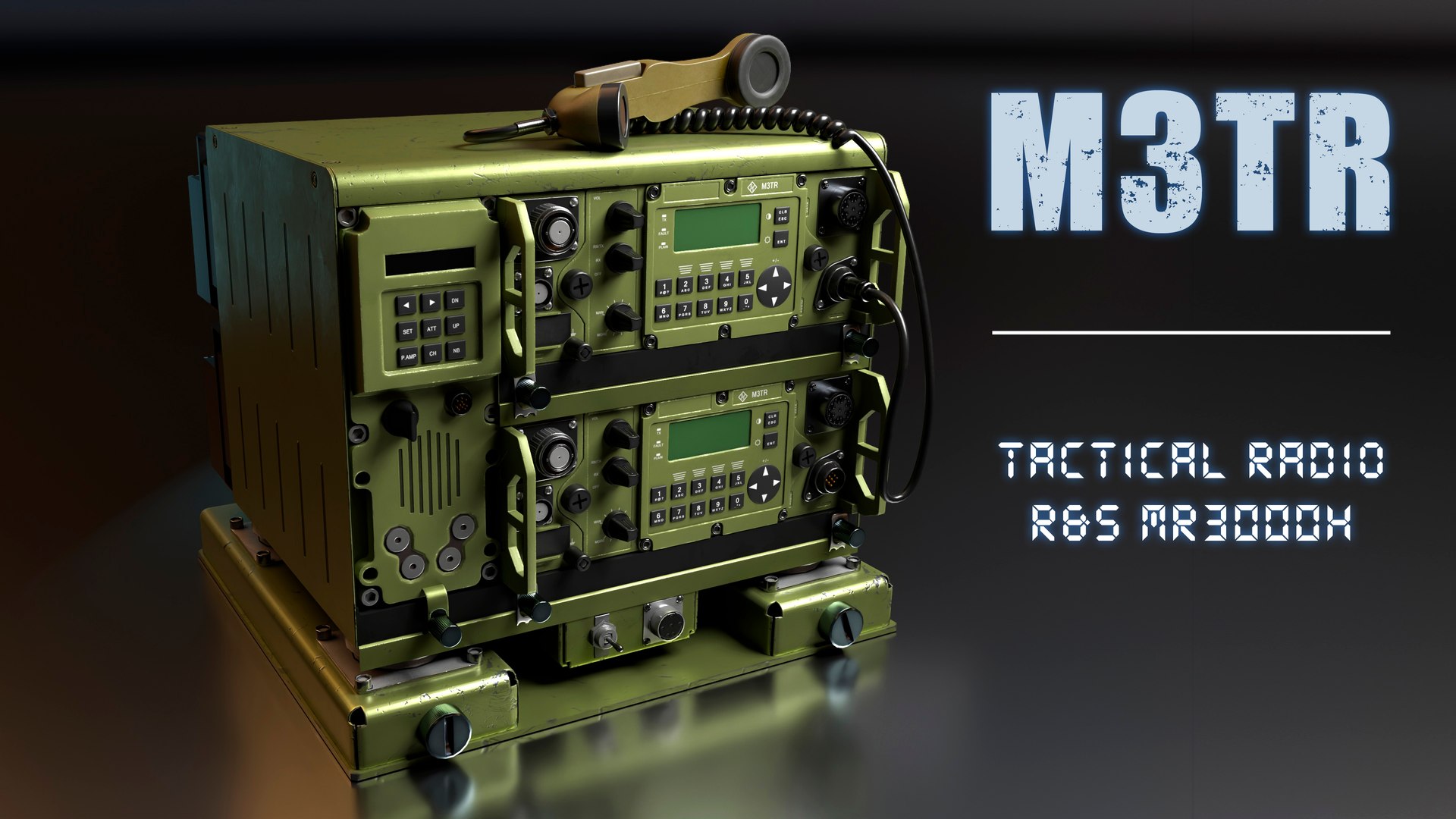 3D Tactical Radio Communication Device - TurboSquid 2210519