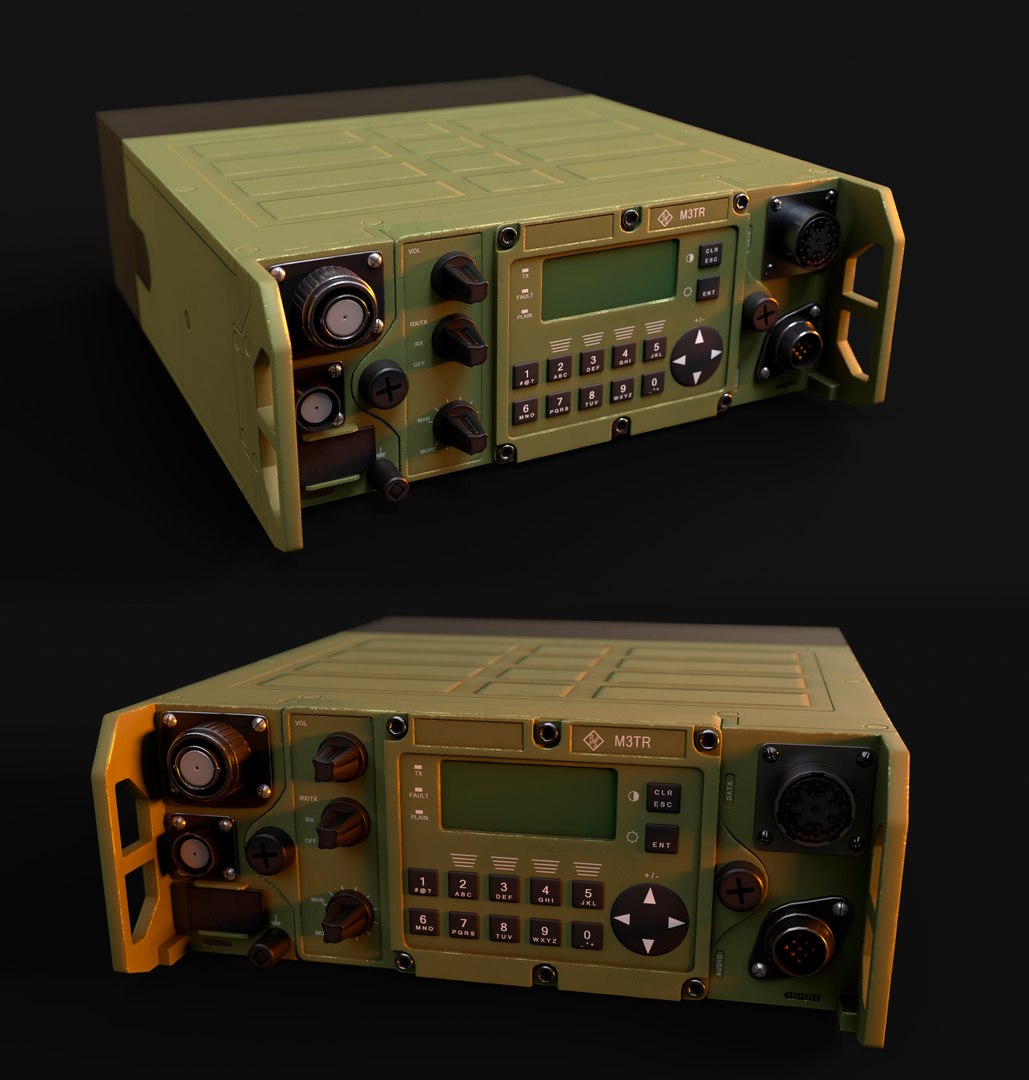 3D Tactical Radio Communication Device - TurboSquid 2210519