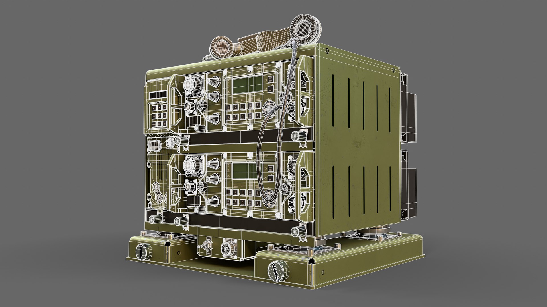 3D Tactical Radio Communication Device - TurboSquid 2210519