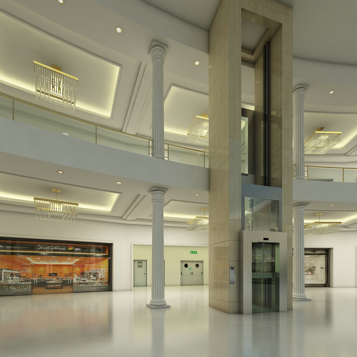 3d model shopping mall 5