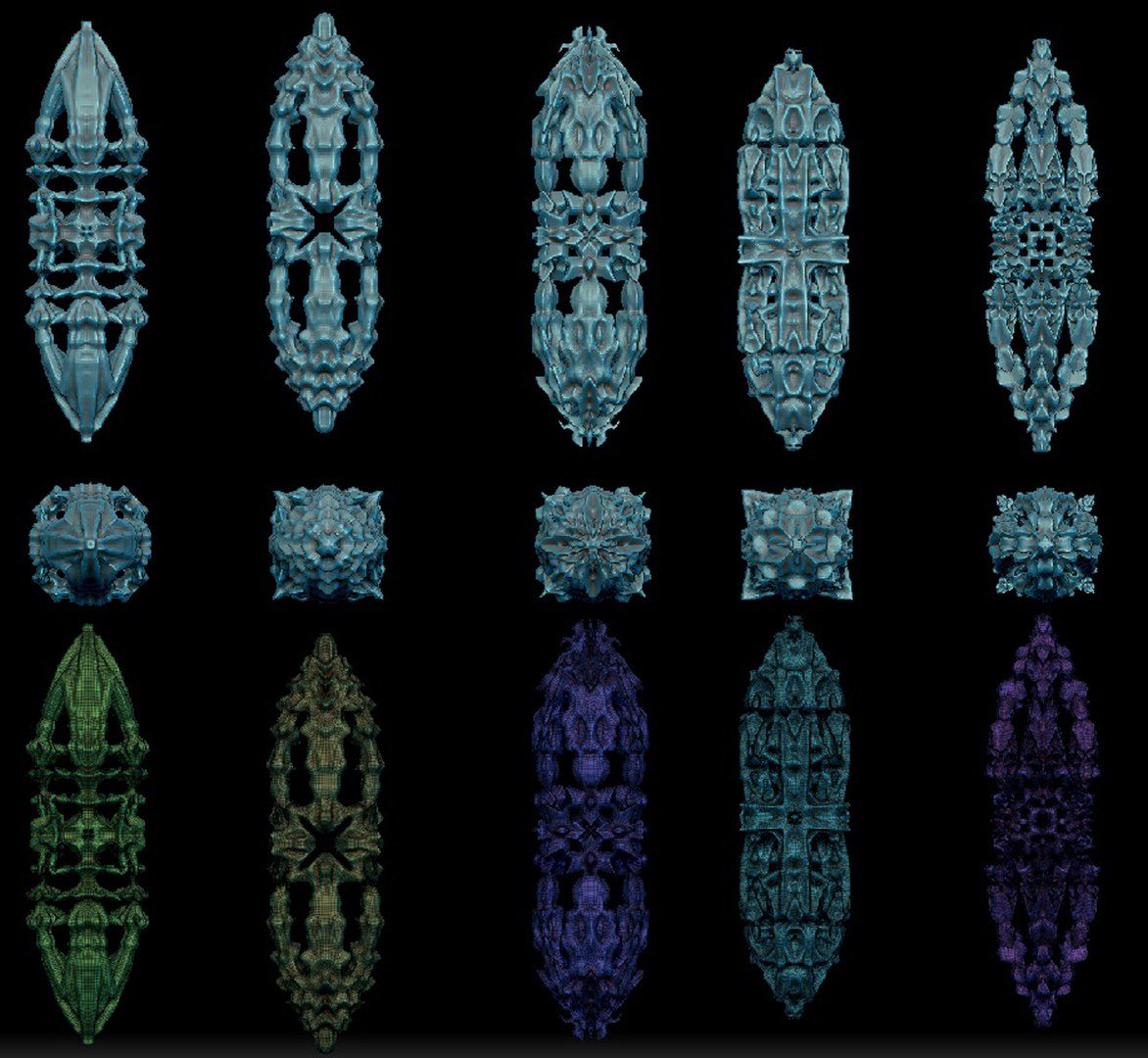 30 Fractal Form Print 3D Model - TurboSquid 1924612