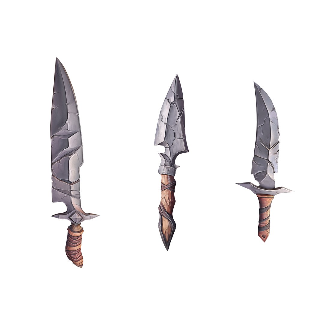 Daggers 3D Model - TurboSquid 2160662