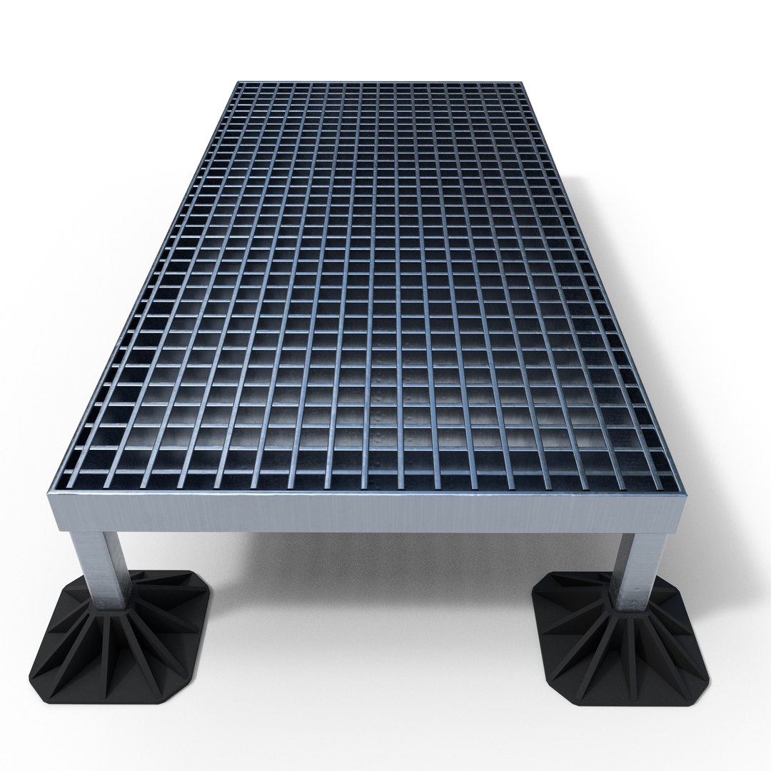 Step Over Workstand Platform Stool PBR Model - TurboSquid 2240540