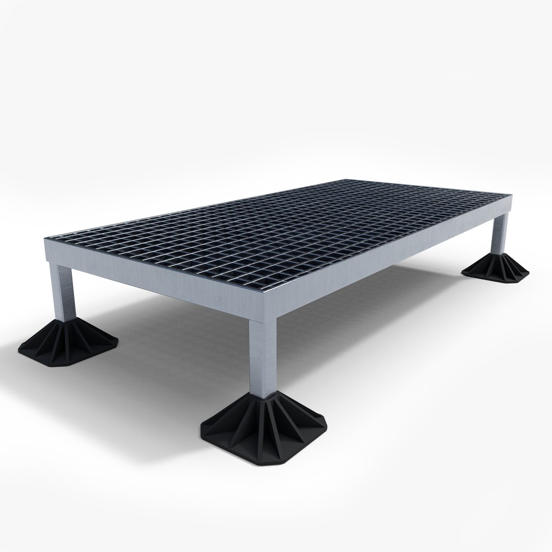 Step Over Workstand Platform Stool PBR Model - TurboSquid 2240540