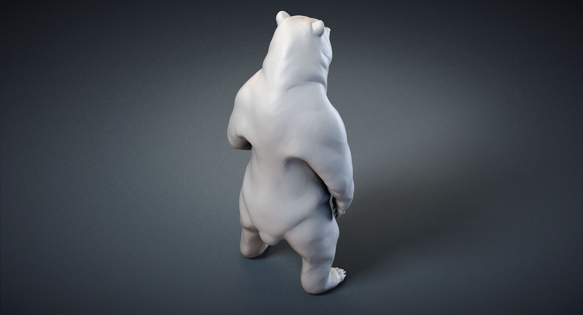 3d Model Standing Bear Sculpture