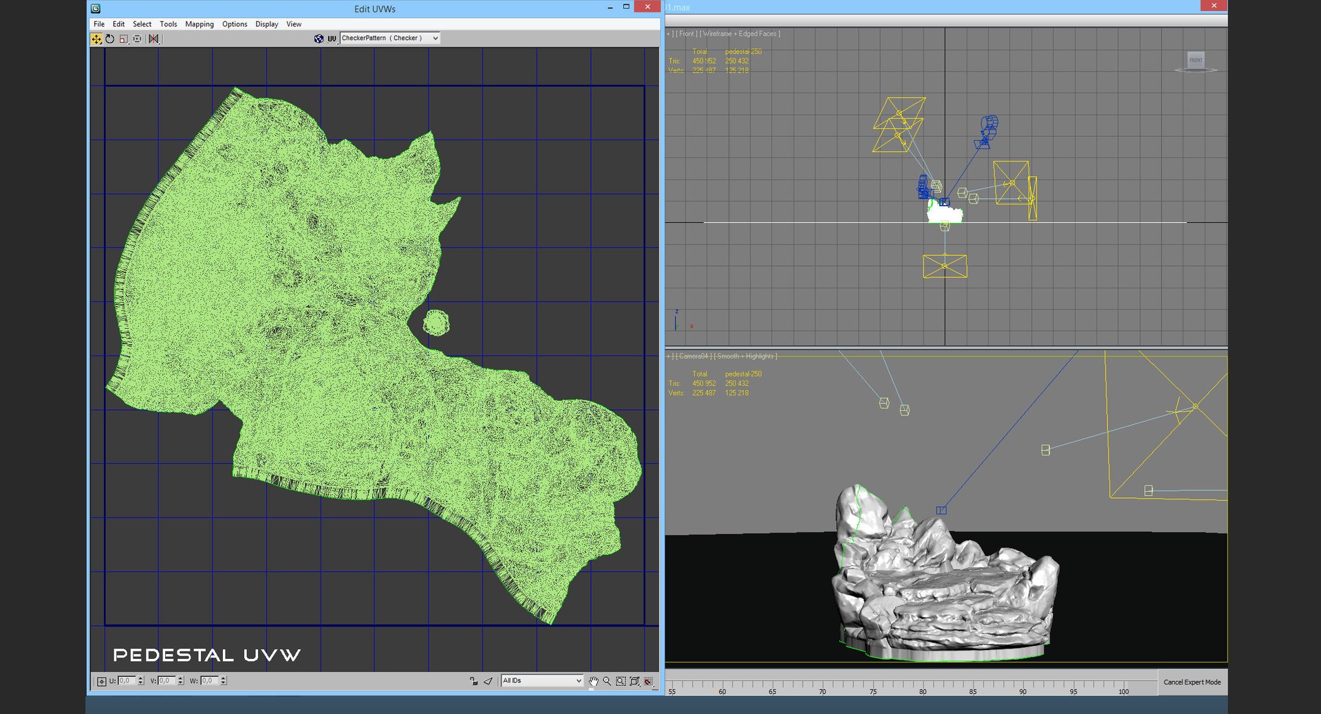 3d Model Standing Bear Sculpture