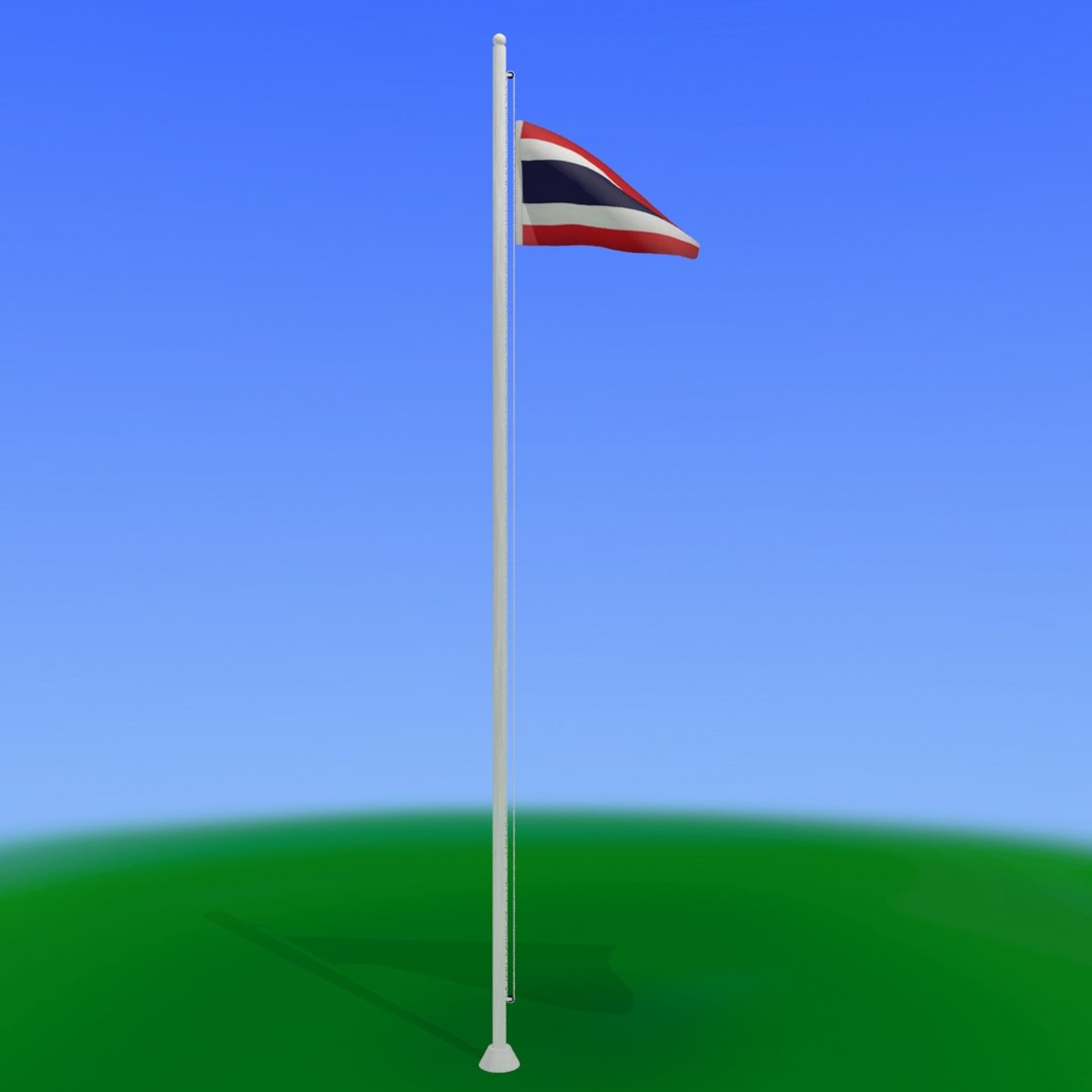 Flag Thailand - Loop 3d Model