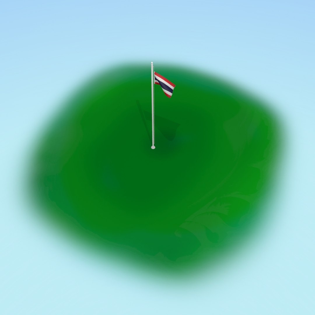 Flag Thailand - Loop 3d Model