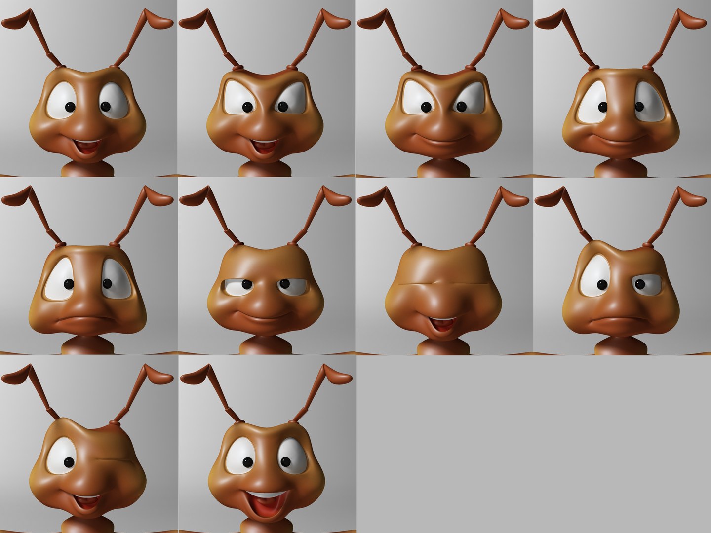 Cute Ant Rigged Anime 3D Model - TurboSquid 1364413