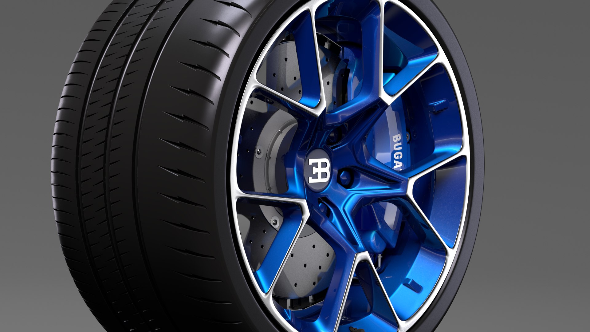 Bugatti chiron wheel 5 model - TurboSquid 1383535