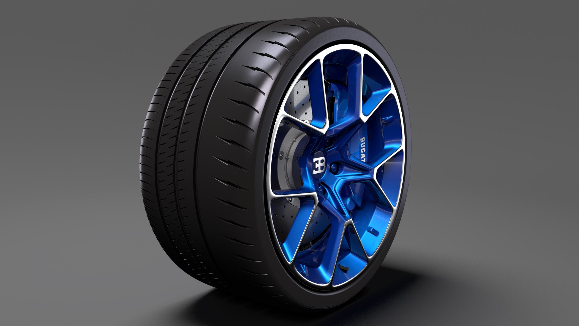 Bugatti chiron wheel 5 model - TurboSquid 1383535