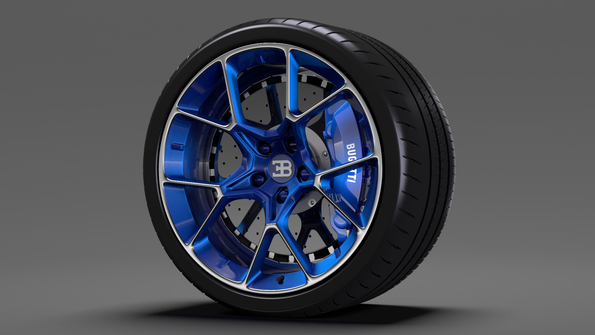 Bugatti chiron wheel 5 model - TurboSquid 1383535