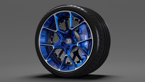 modelo 3d Rueda Bugatti Chiron 5 - TurboSquid 1383535