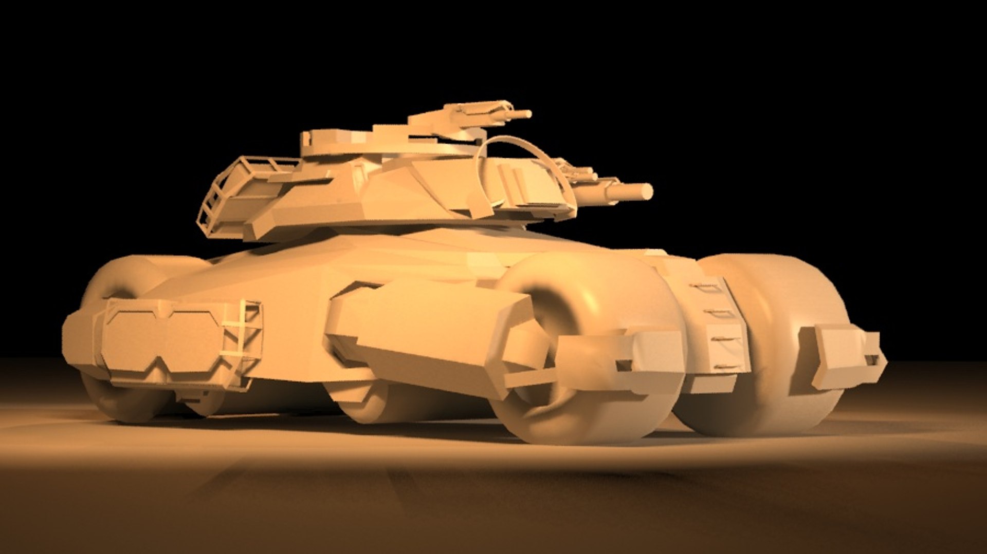 Tank Turret 3d Model