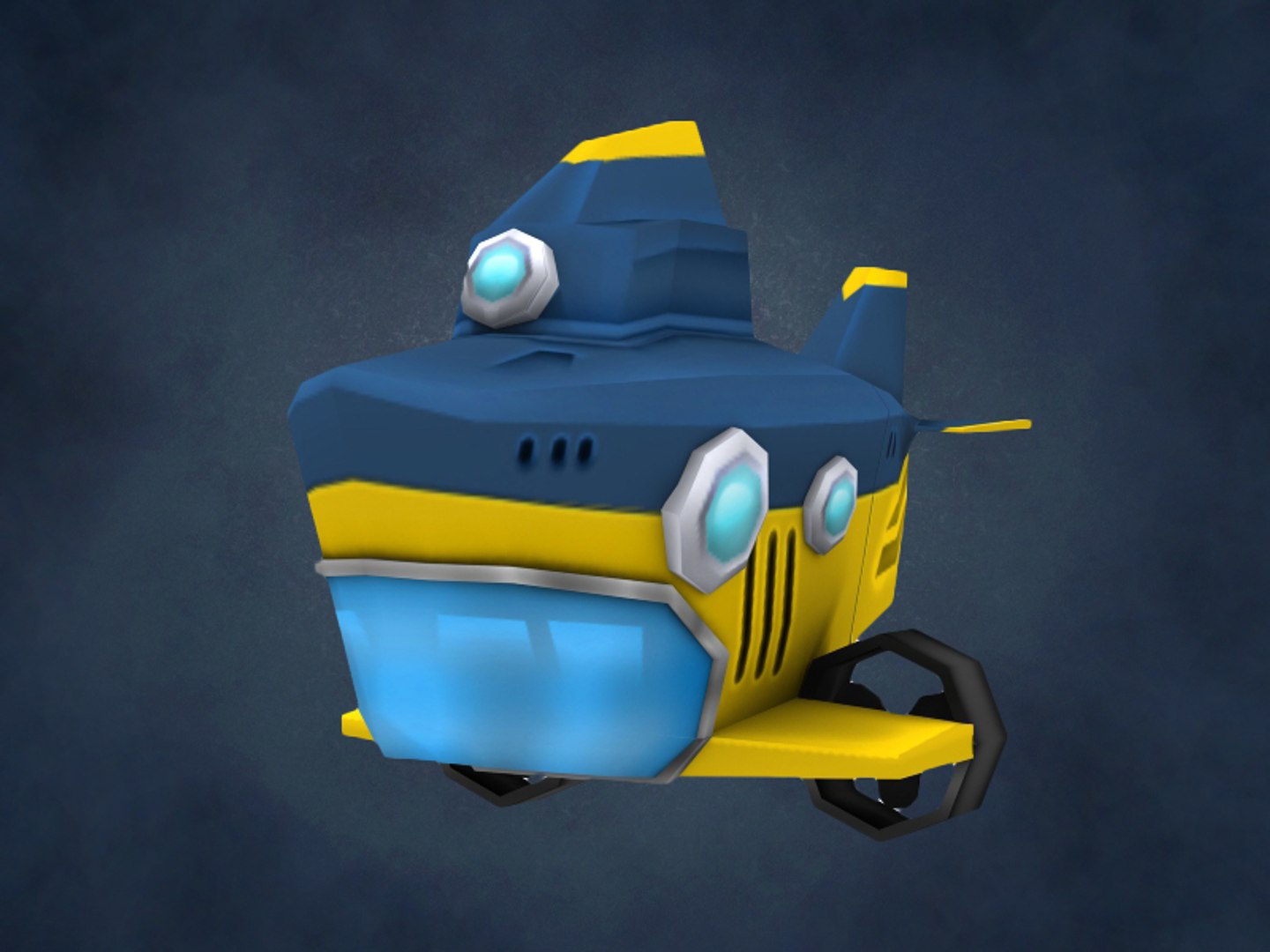 3ds Max Cartoon Submarine