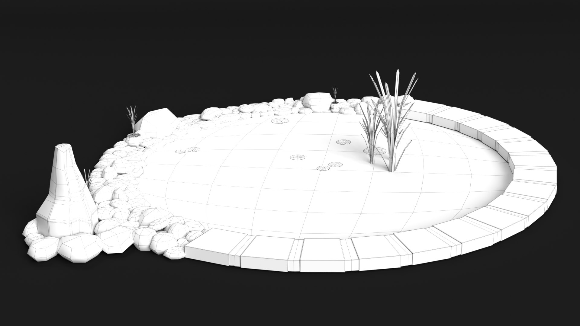 3D Pond Collection Model - TurboSquid 1773254