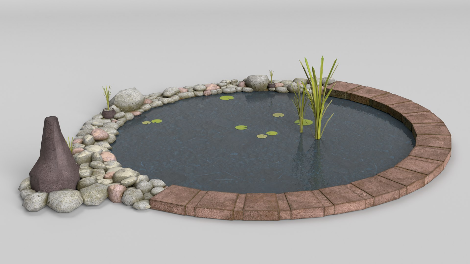 3D Pond Collection Model - TurboSquid 1773254