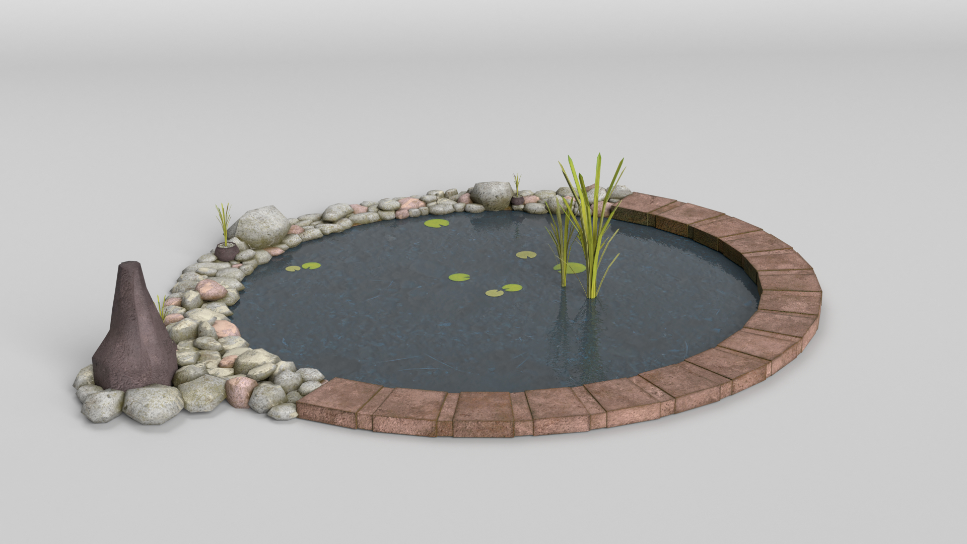 3D Pond Collection Model - TurboSquid 1773254