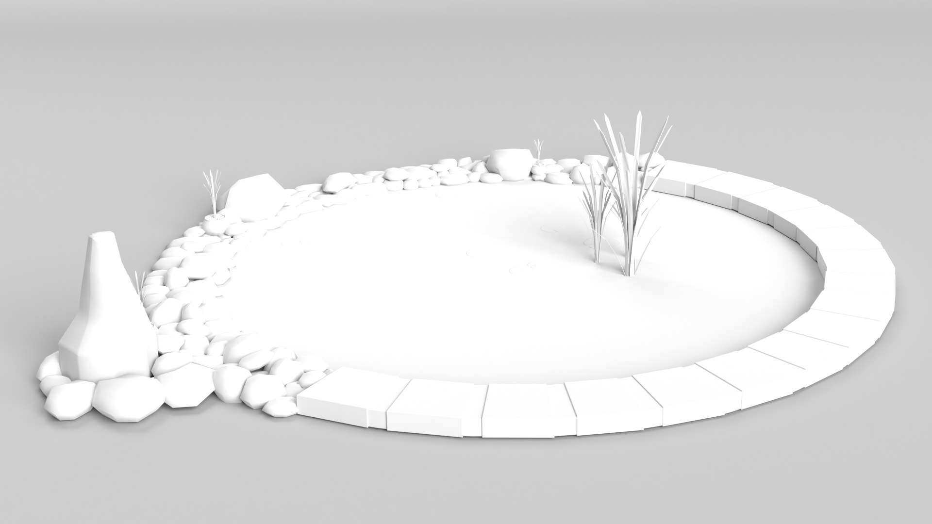 3D Pond Collection Model - TurboSquid 1773254