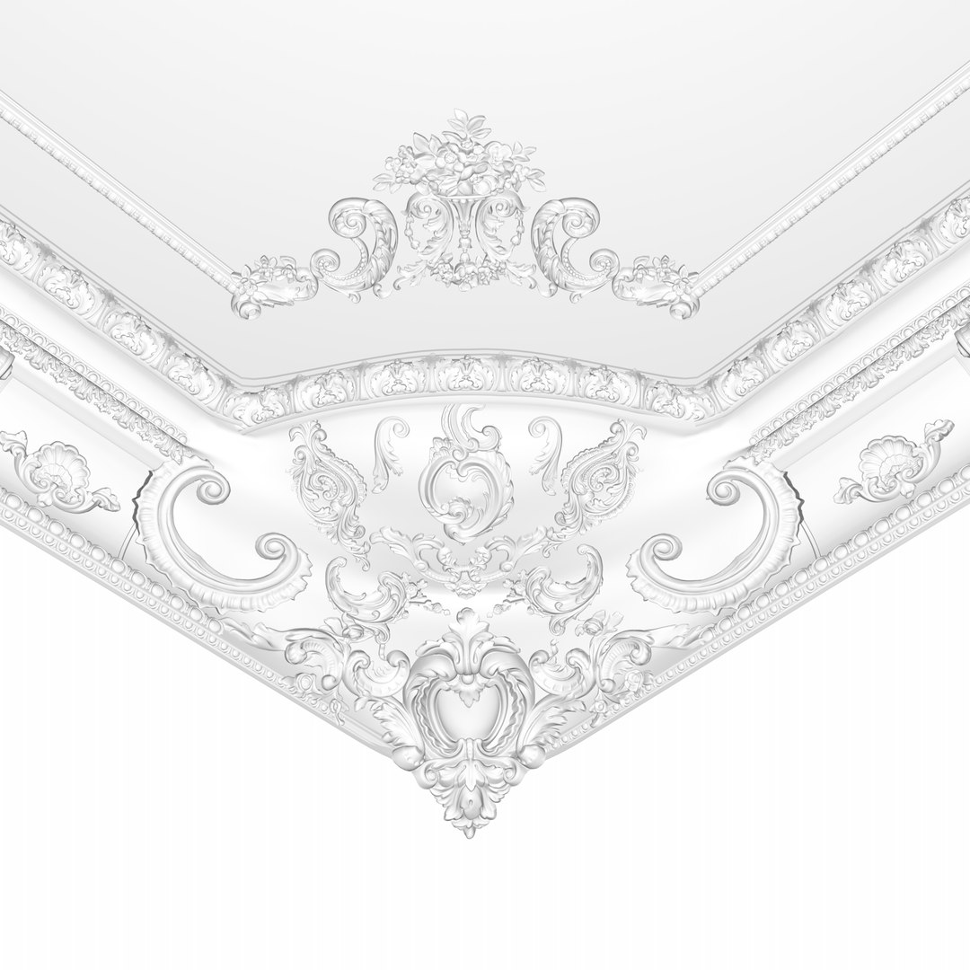Classic Ceiling Design 3D - TurboSquid 1920029