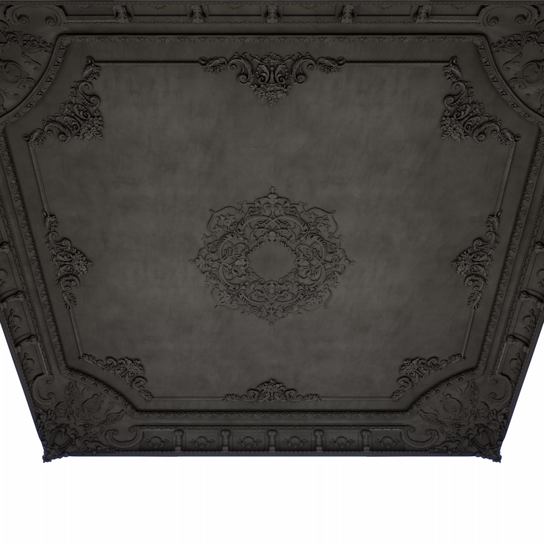 Classic Ceiling Design 3D - TurboSquid 1920029