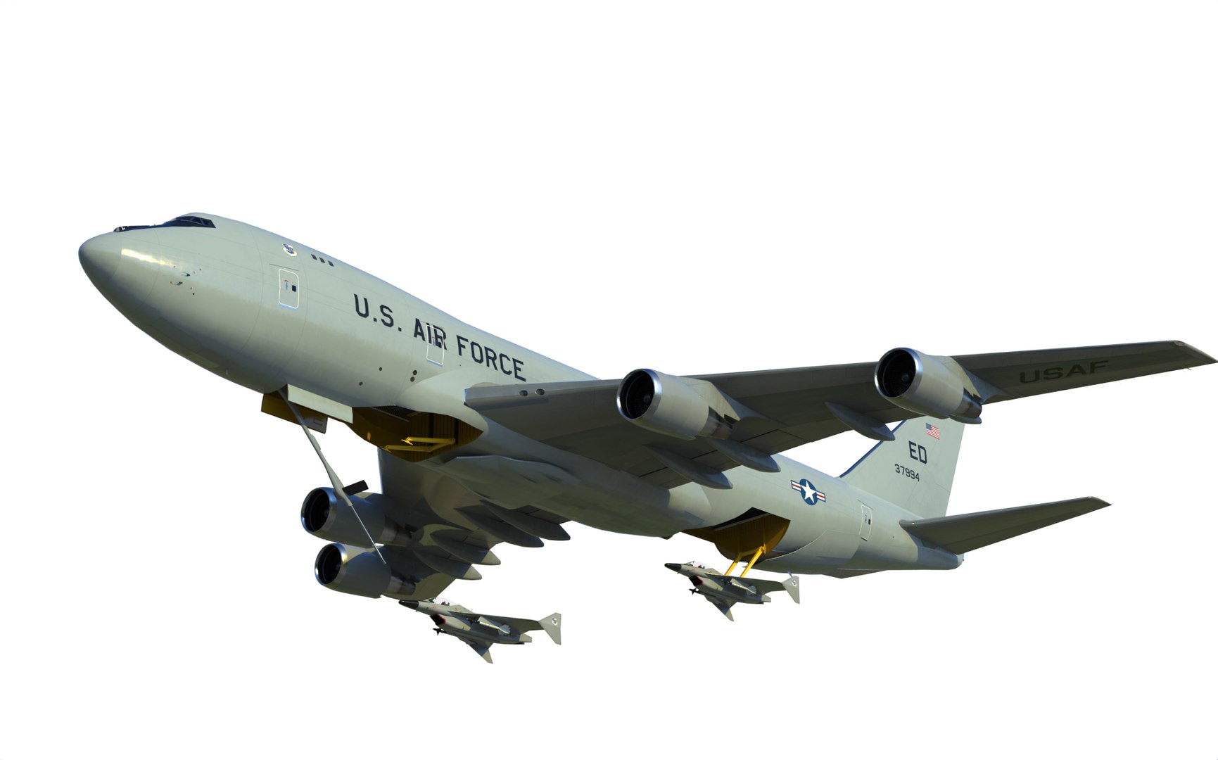 Boeing 747 Airborne Aircraft Carrier 3D Model - TurboSquid 2187183