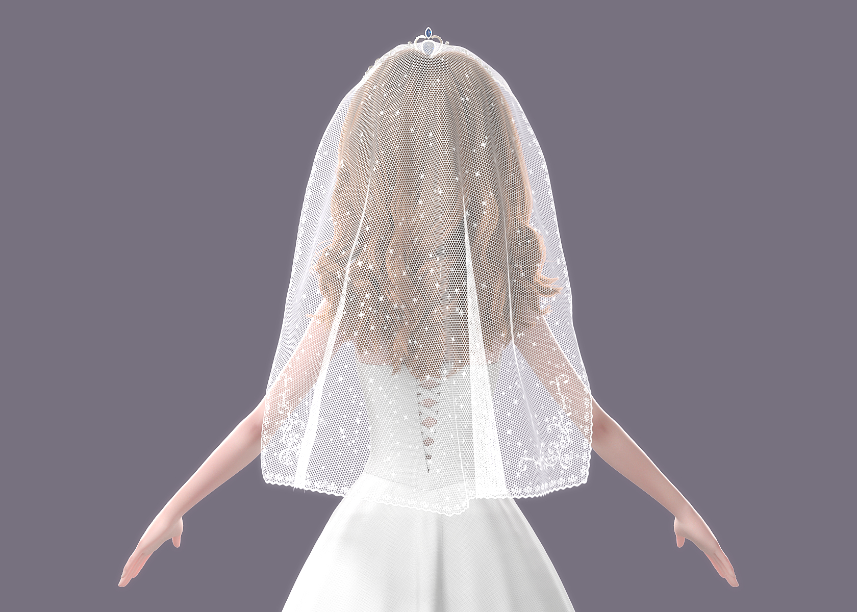 3D cartoon bride rigged character - TurboSquid 1420230