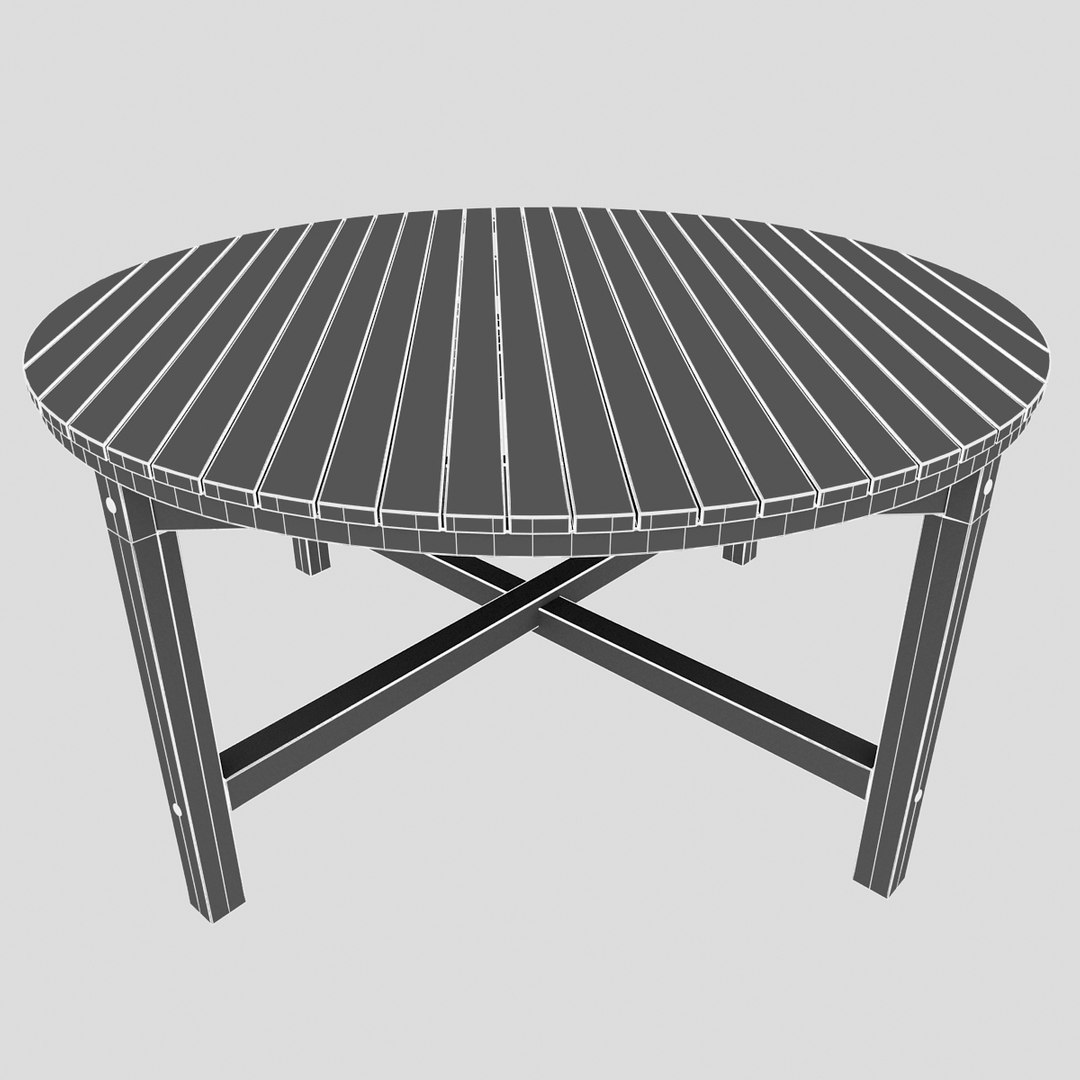 3d model of garden table