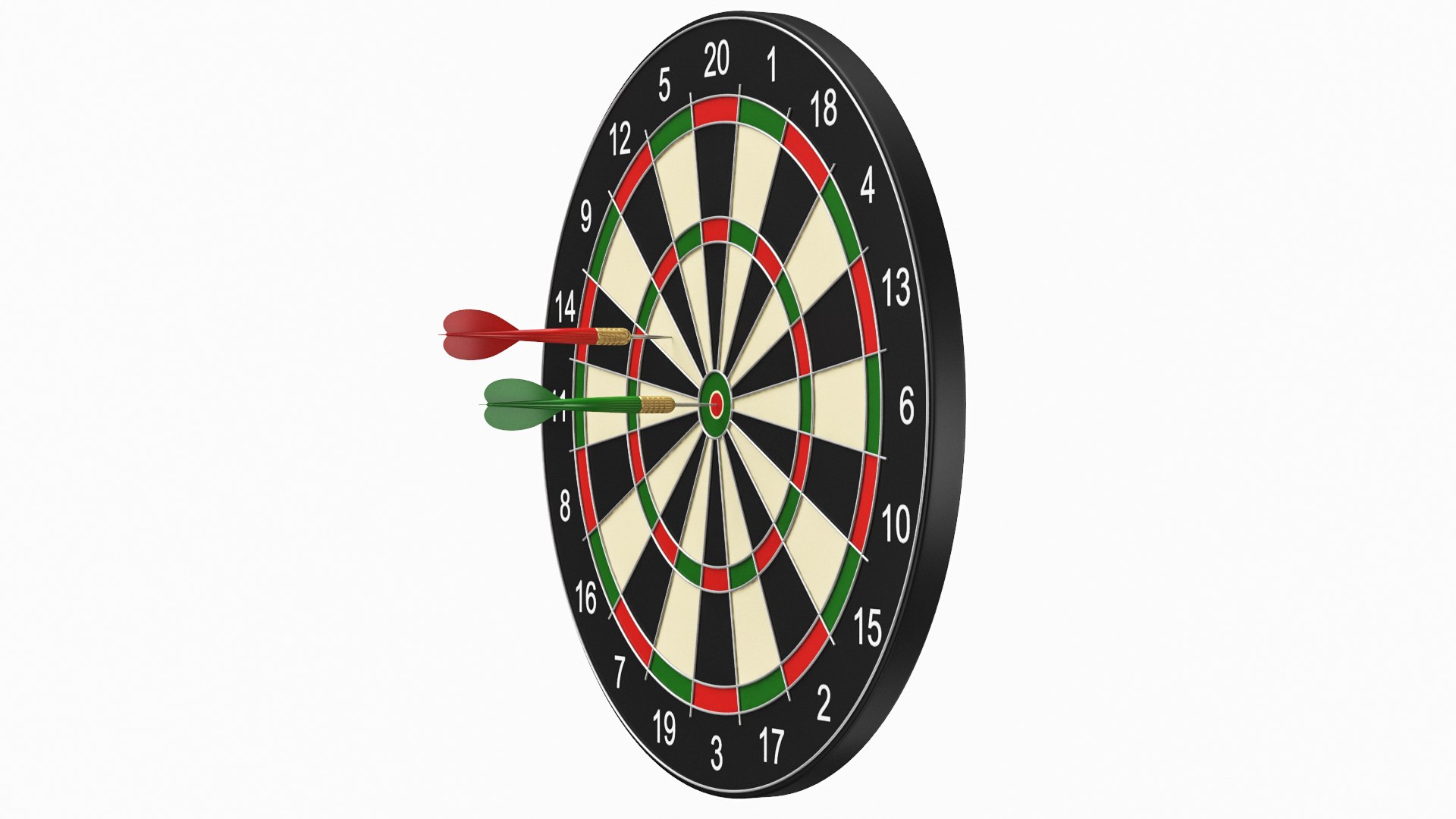 3D Dart Board With Darts 01 - TurboSquid 2133636