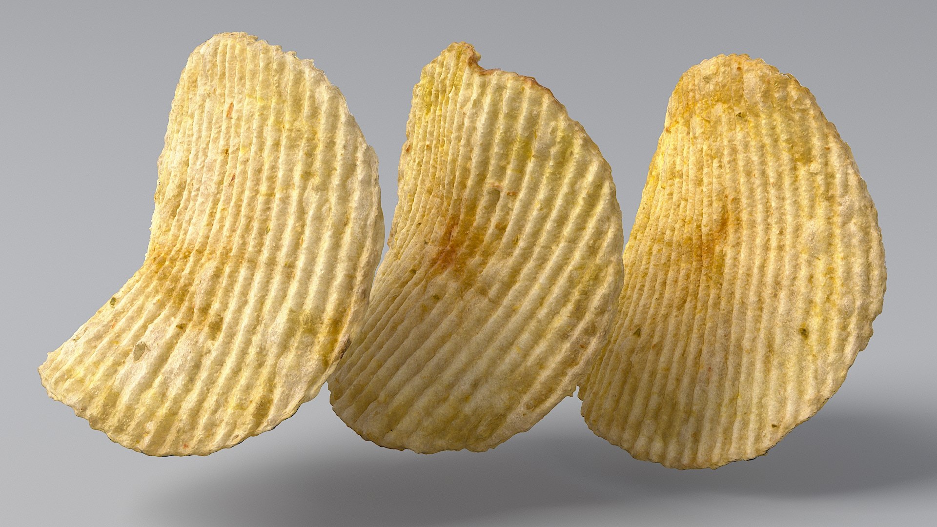 Realistic Riffled Chips Collection 3D Model - TurboSquid 1978773