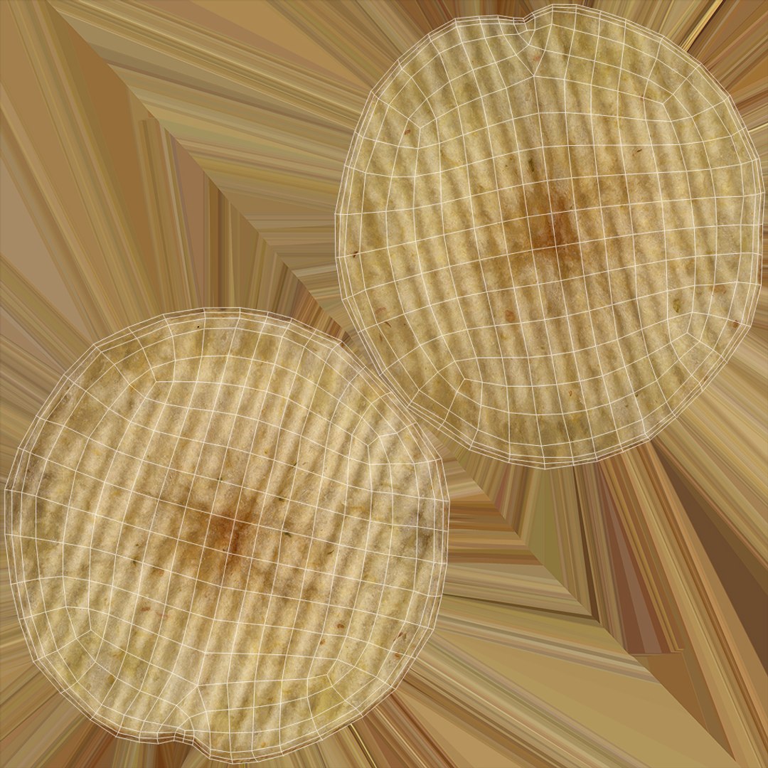 Realistic Riffled Chips Collection 3D model - TurboSquid 1978773