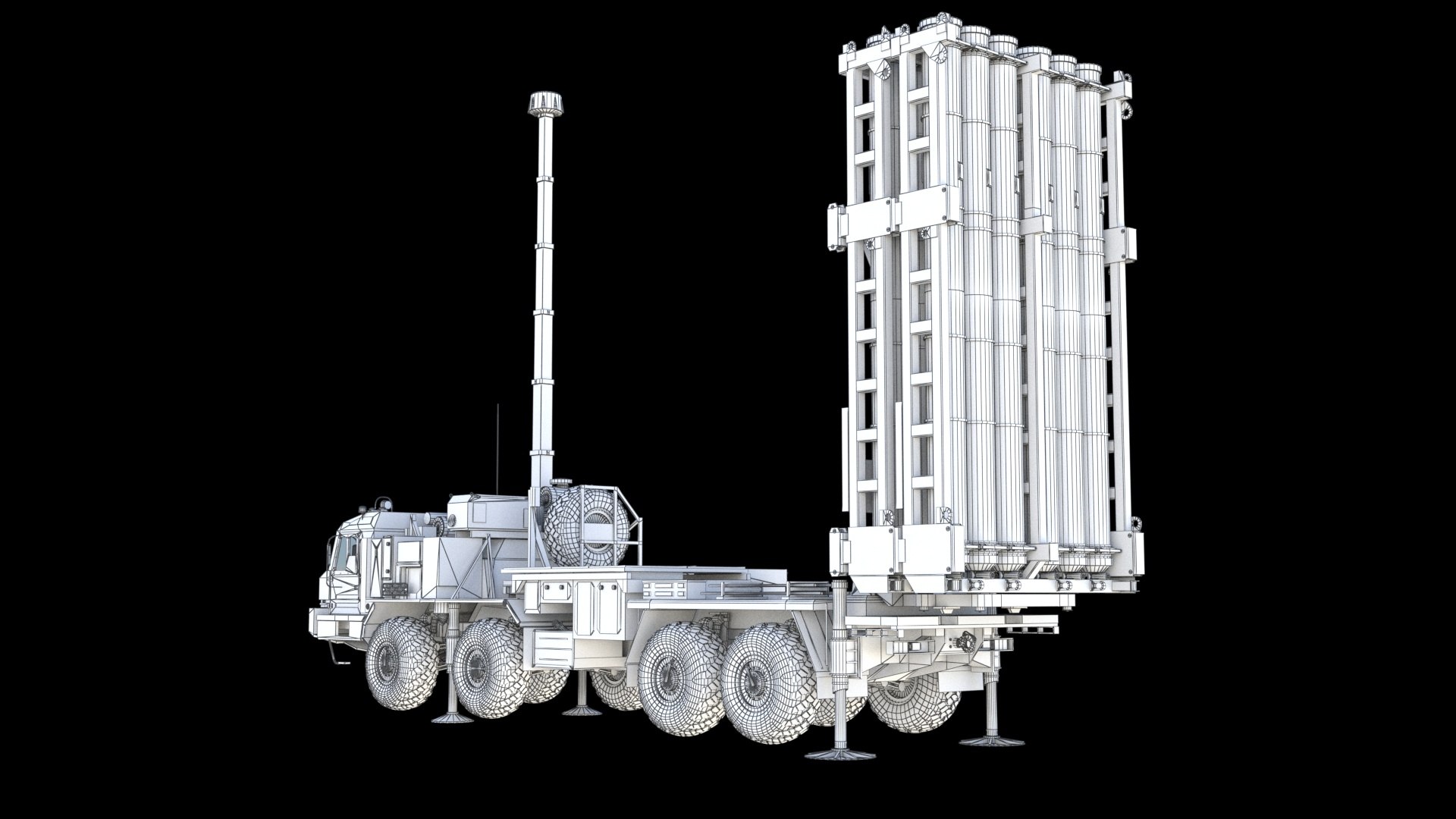 S-350 missile system 50P6E 3D model - TurboSquid 2129011